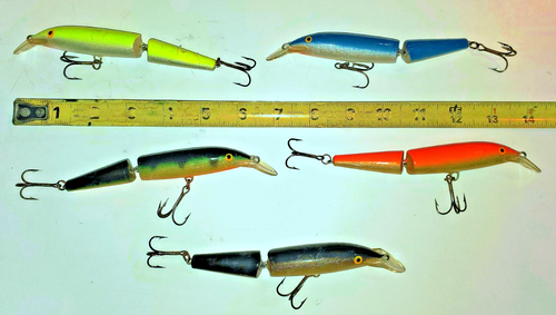 🐟5 RAPALA FINLAND JOINTED LONG STICKBAITS SIZE 6" (MIXED COLORS) pre ...