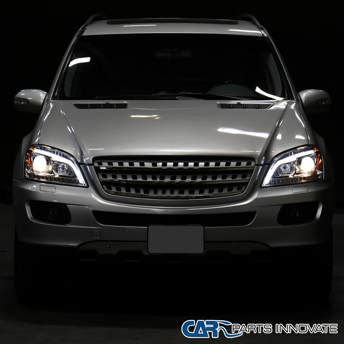 Fits 2006-2008 Mercedes W164 ML320 ML350 ML500 LED Strip Projector ...