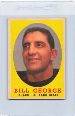 1958 Topps #119 Bill George Bears VG/EX 1695 | eBay