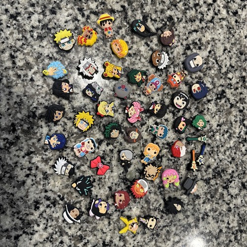 Jibbitz Crocs Shoe Charms Lot of 50- Assorted Anime | eBay