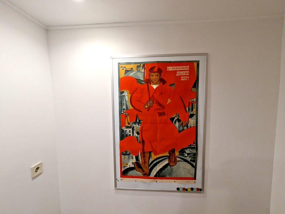 1967 original Soviet RED propaganda - communism is sweeping the country ...