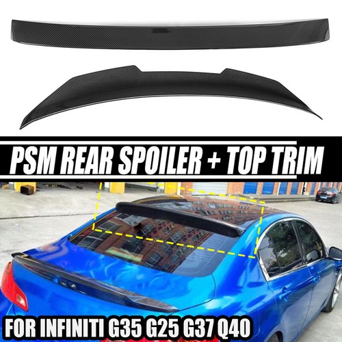 Carbon Look Duckbill Trunk Wing Spoiler For Infiniti G25 G35 G37 Sedan ...