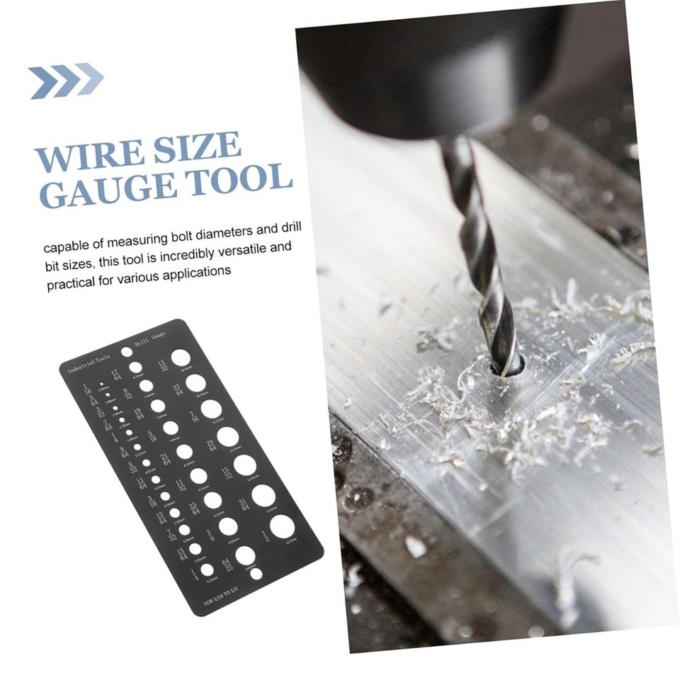Drill Bit 1/16 to 1/2 Inch 29-Hole Drill Bit Measuring Instrument ...