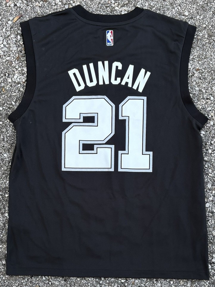 Adidas San Antonio Spurs Tim Duncan Jersey Size M Adidas Tag | eBay