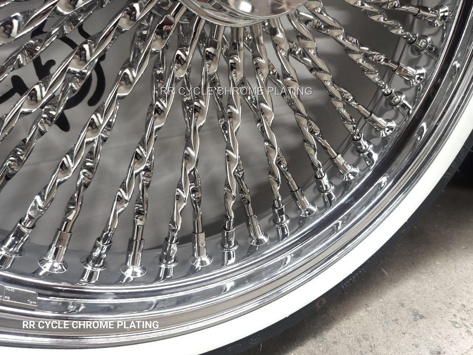 DNA Mammoth 52 Cali Twisted Spoke Wheels Rotor Tire Harley Softail 08 ...