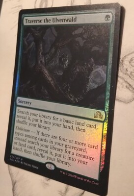 MtG Shadows Over Innistrad TRAVERSE THE ULVENWALD Green Rare Foil ...
