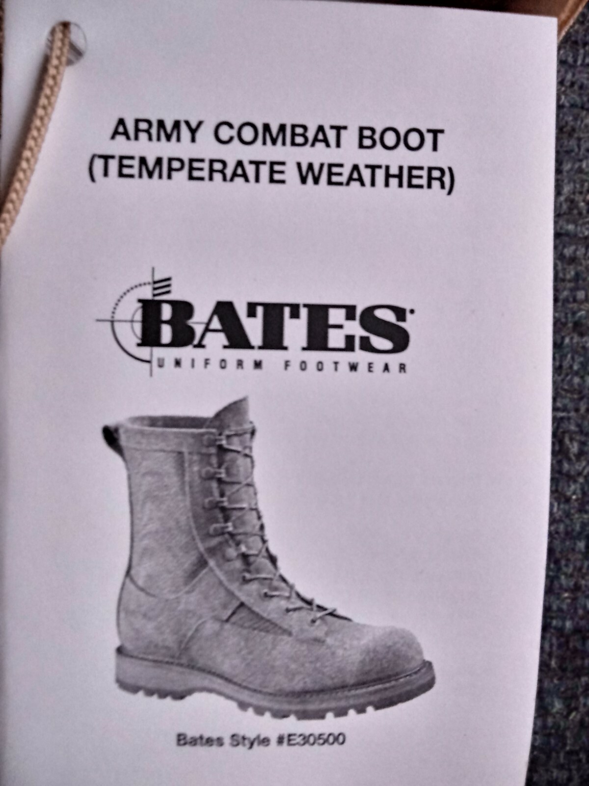 New Bates Temperate Weather GORE-TEX ARMY Combat Boots Style E30500 ...