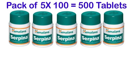 Pack of 5X 100 Tablets Himalaya Herbal SERPINA | eBay