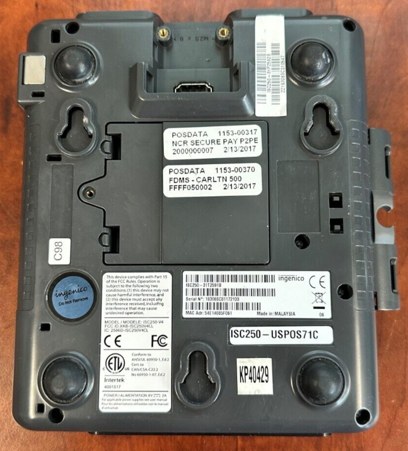 Ingenico iSC Touch 250 credit card reader | eBay