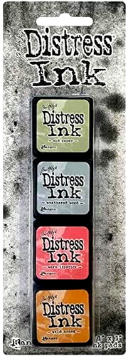 Distress Ink Pads 4 Colors 1" x 1" TDPK40378 #7 | eBay