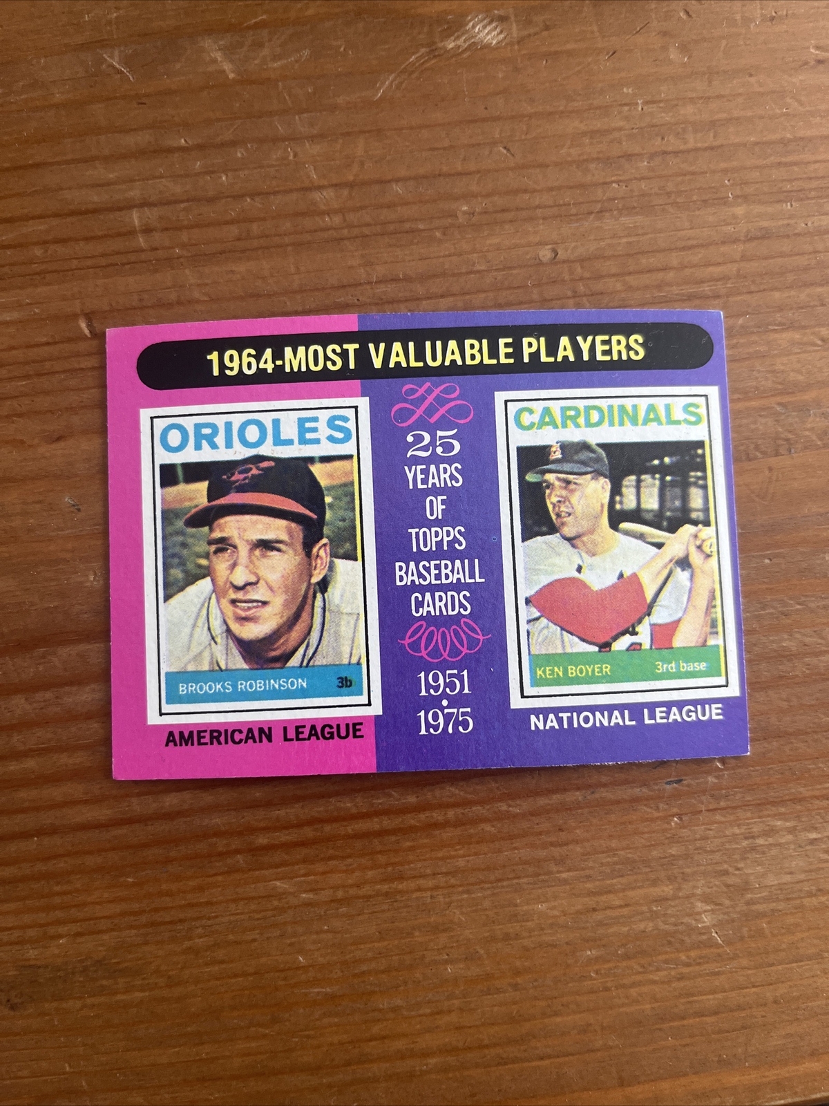 1975 Topps - Most Valuable Players #202 Brooks Robinson, Ken Boyer | eBay