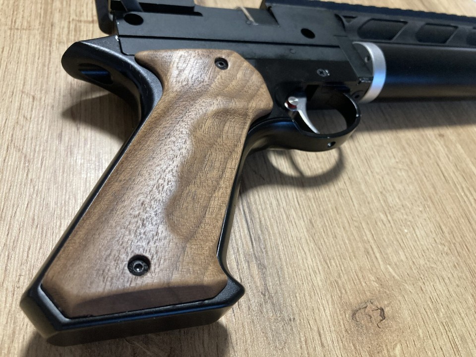 Walnut Wood Grips for Umarex Notos PP750 Artemis Snowpeak SMK ergonomic ...