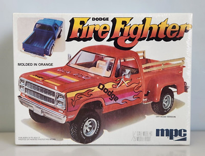 1978 MPC Dodge Fire Fighter Pickup Truck 1/25 Scale Model Kit 1-0418 ...