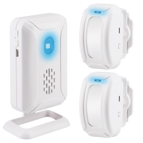 Wireless Motion Sensor Detector Alarm Security Door Bell Chime 2Sensor ...