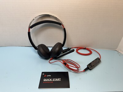Plantronics Poly Blackwire C5200 Wired USB w/ Soft Case | eBay