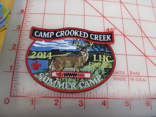Camp Crooked Creek collectible 2014 camp Early Bird patch (y12) | eBay