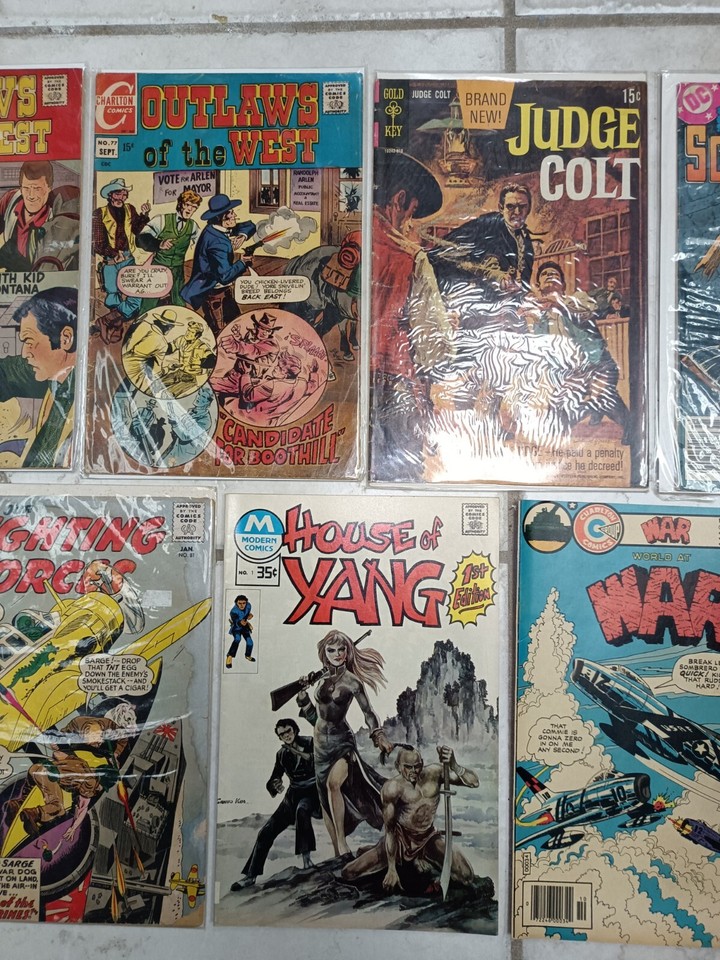 Vintage Comics Lot OUTLAWS OF THE WEST #75 77 1969 Judge Colt ...