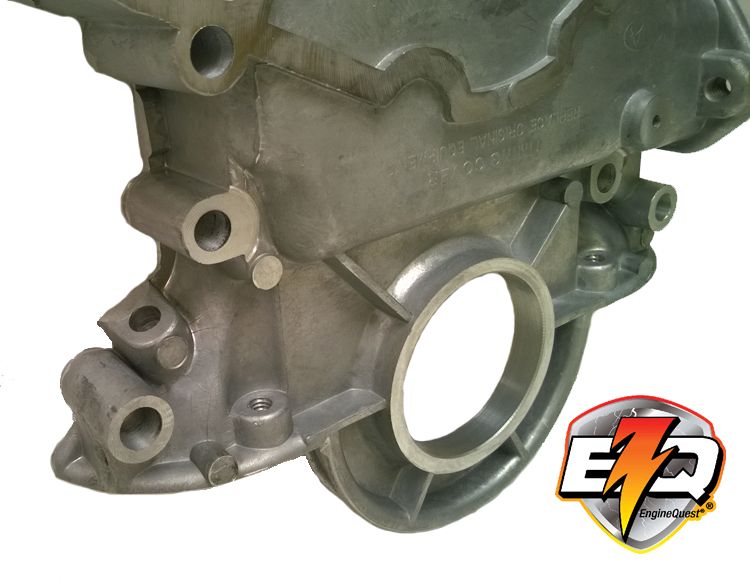 FORD 302 / 351W TIMING COVER with DIPTUBE HOLE & FUEL PUMP MOUNT | eBay