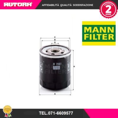 W7061 Oil Filter (MANN FILTER). | eBay