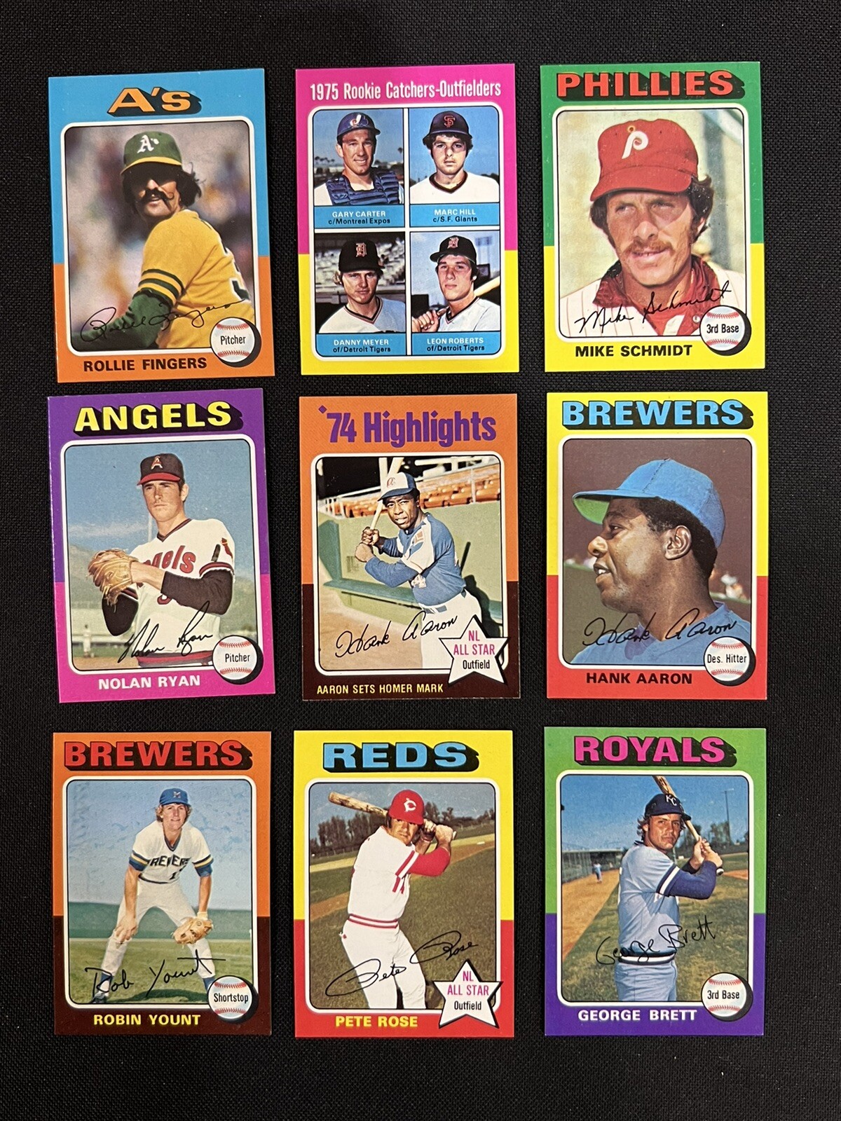 1975 TOPPS BASEBALL COMPLETE SET 660 MINT MINT SHARP Beautiful George ...