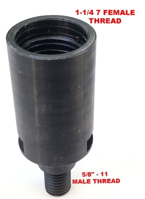 NEW BLACK 1 1/4" ADAPTOR TO 5/8" CORE DRILL ADAPTER - CONCRETE CORING ...