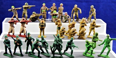 Various 1:28 CHERILEA LONE STAR Vintage ARMY SOLDIERS WAR DIORAMA ...