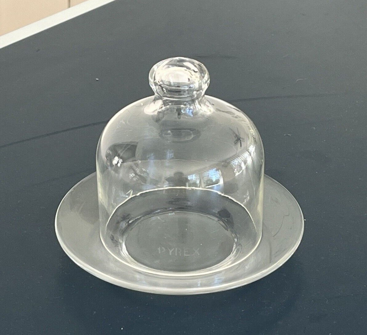 VINTAGE PYREX CLEAR GLASS KNOBBED CLOCHE SCIENTIFIC SPECIMEN COVER | eBay