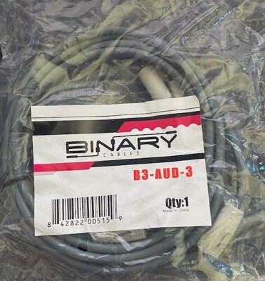 Binary B3-AUD-3 Grey Cable (3.3ft) | eBay