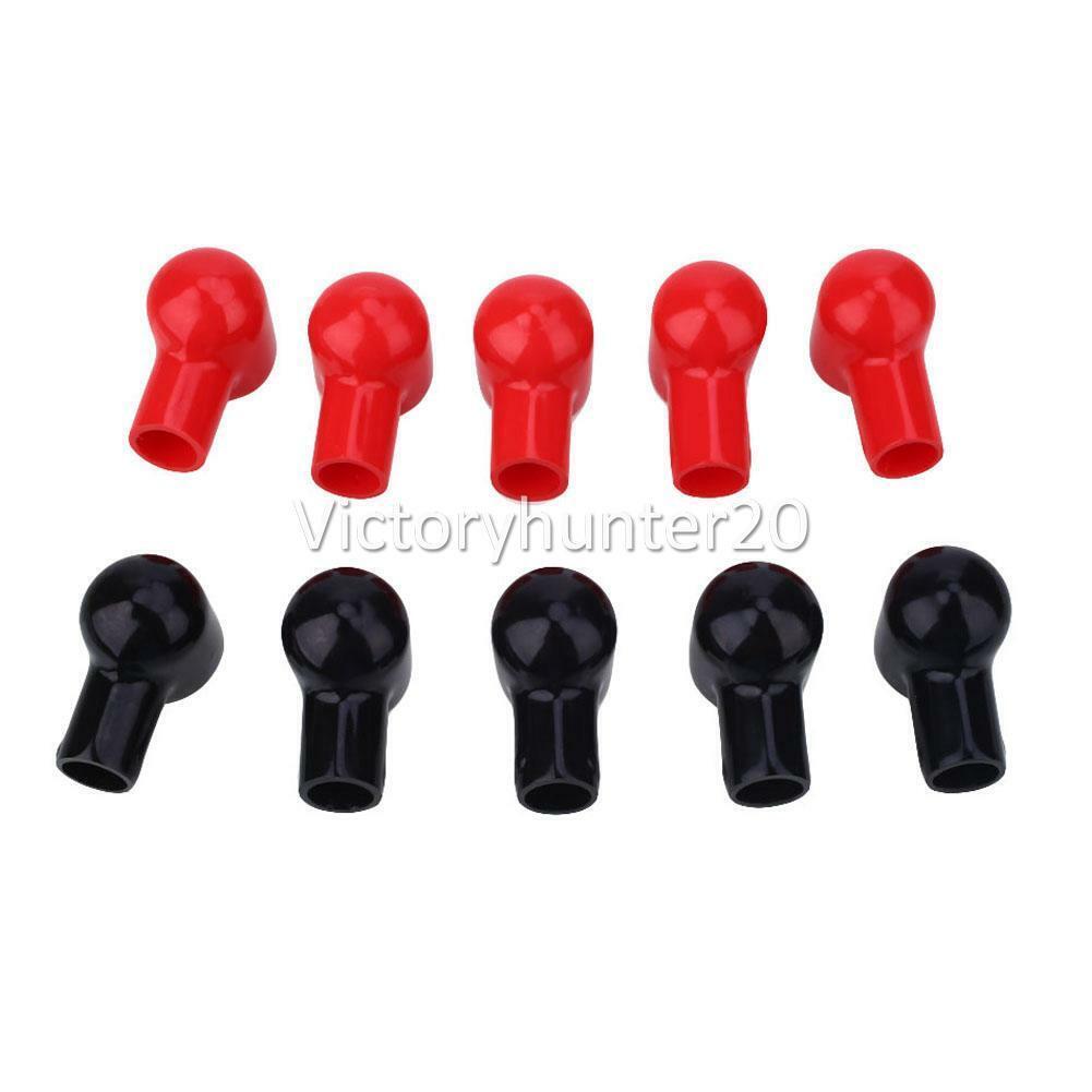 10x Black &10x Red Car Positive Battery Terminal Post Cover Rubber ...