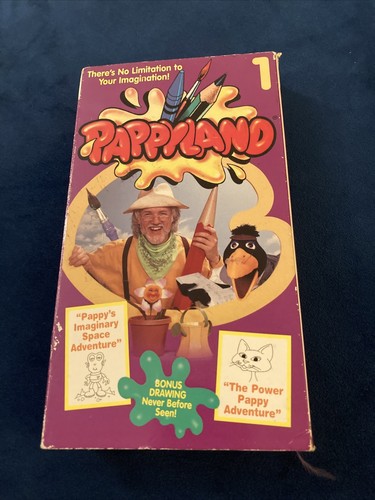 Pappyland - V. Volume 1 One First (VHS, 1998) Children's Drawing VHS ...