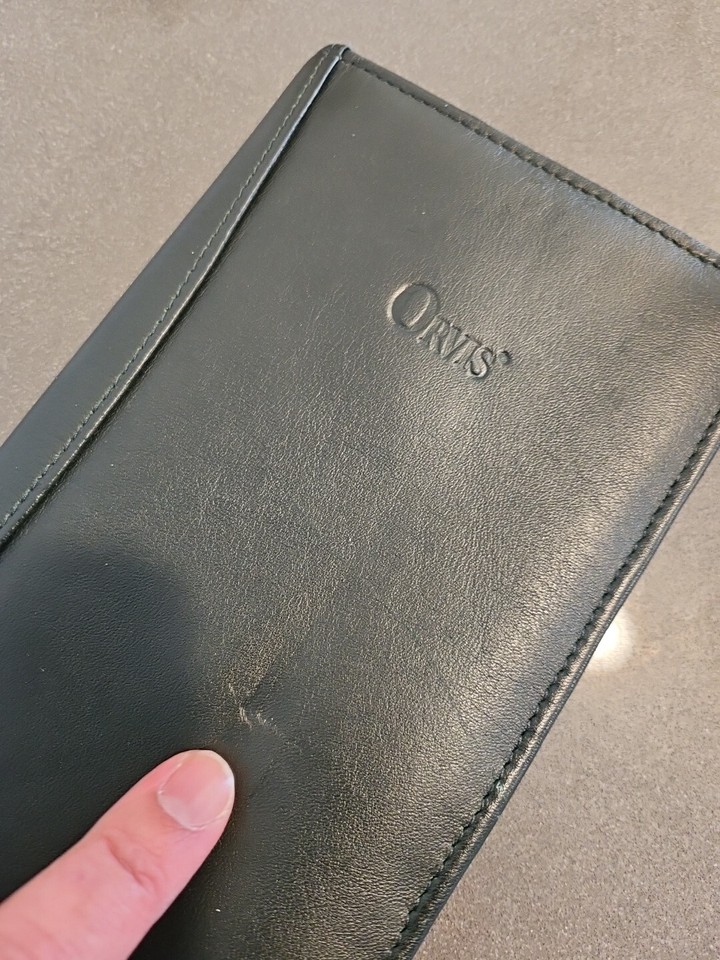 Orvis Vintage Dark Green Traveler Wallet | eBay