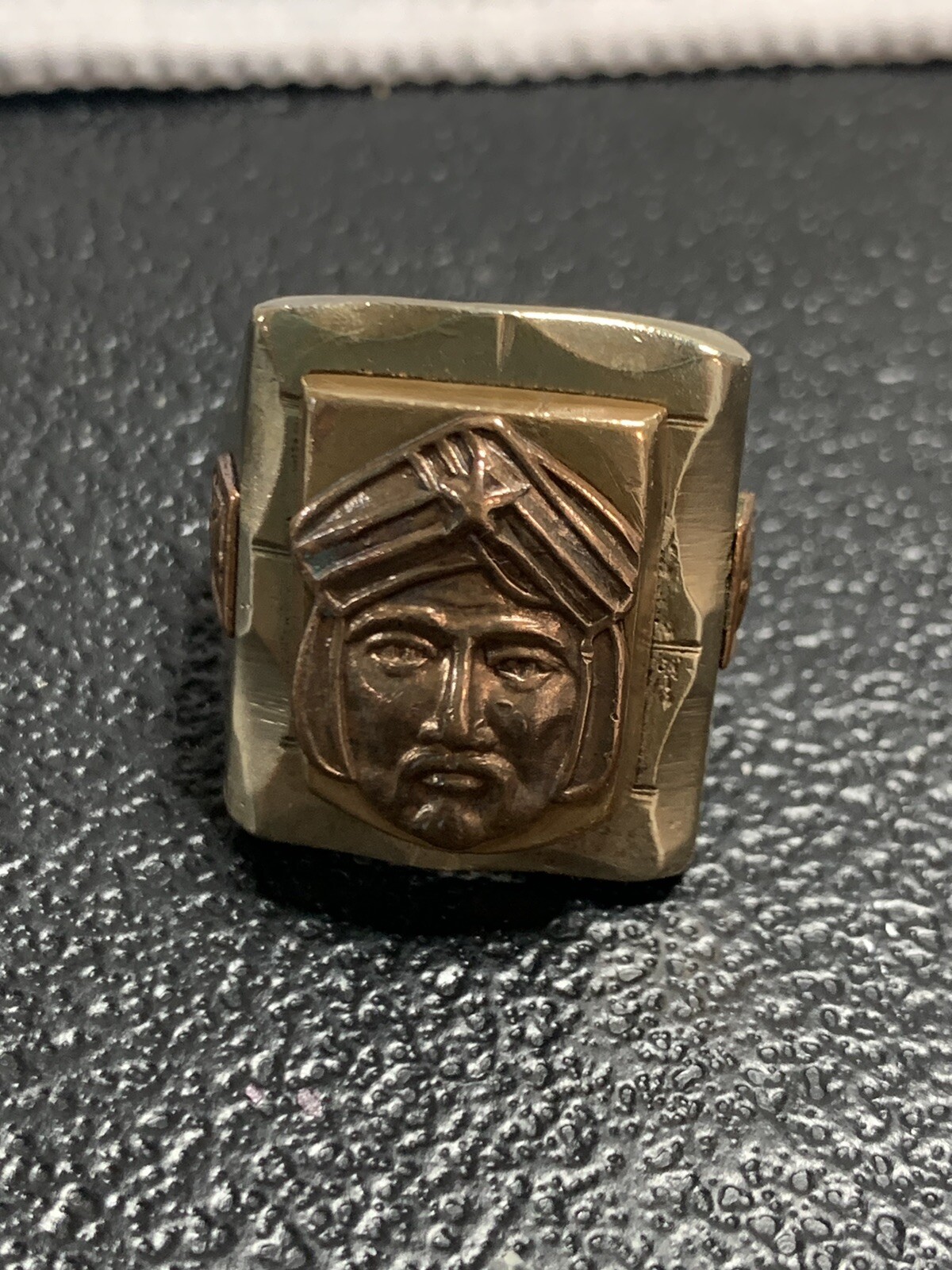 Vintage mexican biker ring - Gem