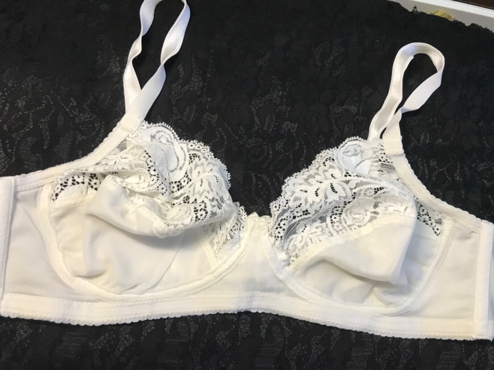 Bra Bimef Size us 38b it5b eu85b unpadded wireless white | eBay