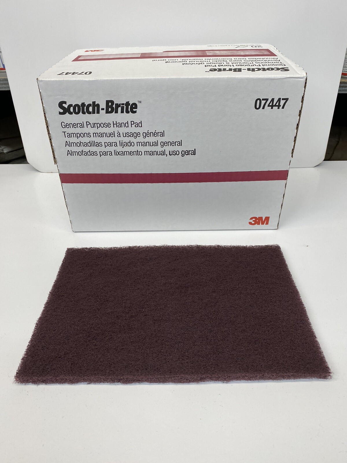 3M™ 07447 Scotch-Brite Maroon Scuff-Pads Package Of 20 | eBay
