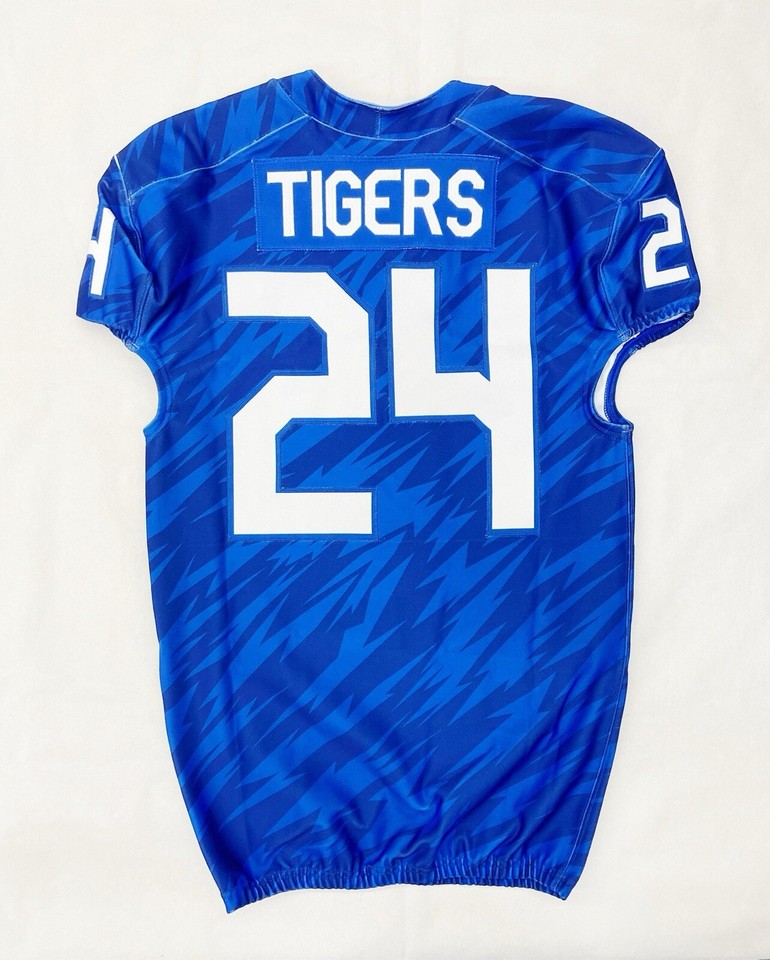 Nike Tigers Vapor Pro Football Game Jersey Men's L Blue Lions Titans ...