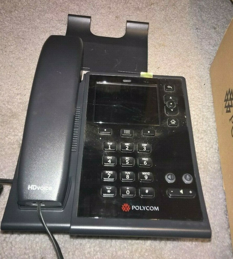 2 Polycom CX500 Desktop IP Phones for Microsoft Lync 2200-44300-025 ...