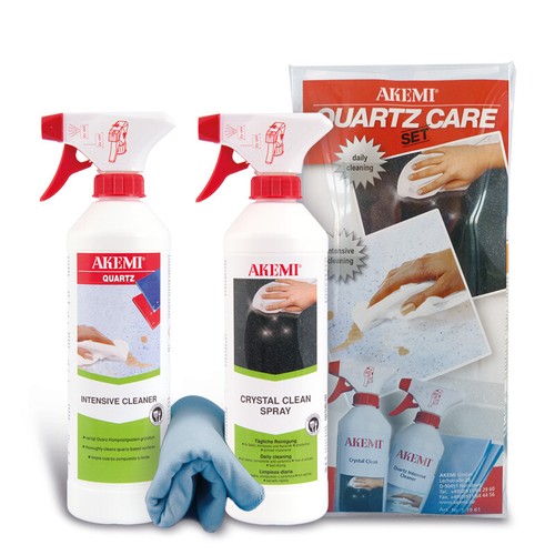 Akemi Quartz Care Set Reinigung Pflege Crystal Clean Quartz Intensive ...