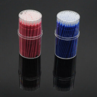 Dental Disposable Microbrush Applicator Micro Tip Brush Long Handle ...