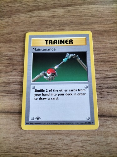 1st Edition Maintenance #2 - Base Set 83/102 - Pokemon Card | eBay ...