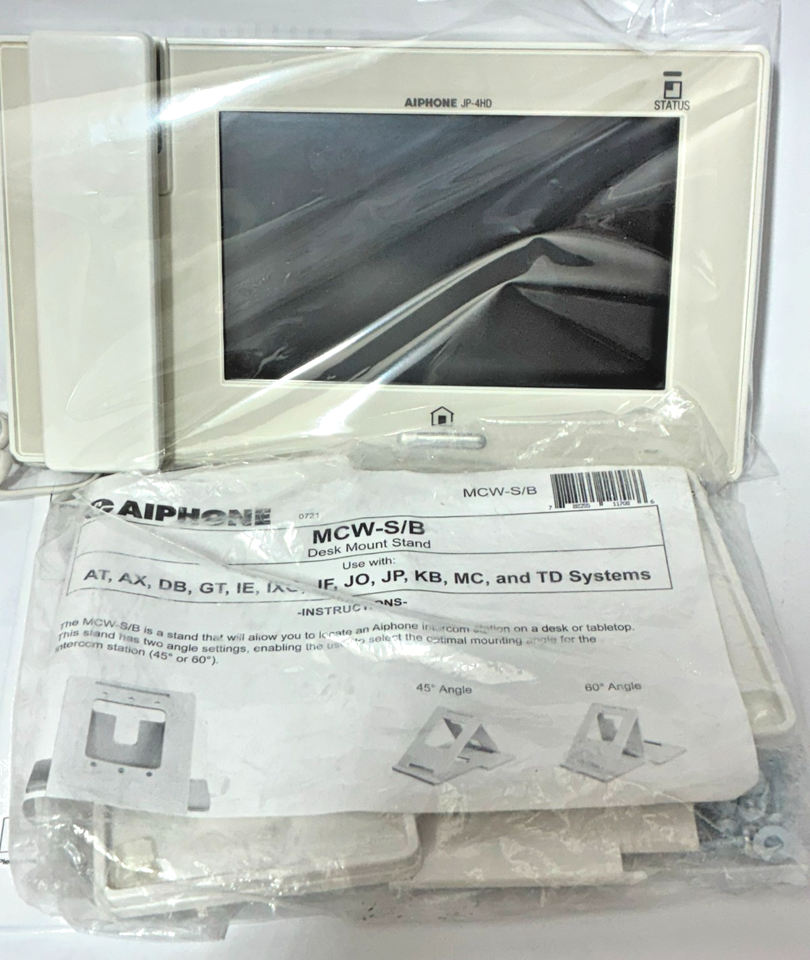 Aiphone JP-4HD 7" Video Sub Station with LCD Touchscreen with Brand New Stand | eBay