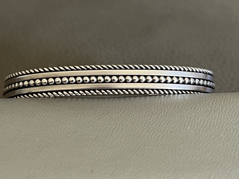 Vintage Navajo SIGNED Tom Hawk Sterling Silver Cuff Bracelet | eBay