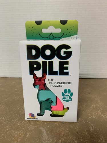 Brainwright Dog Pile The Pup Packing Puzzle Game Multi Colored 5 Inches ...