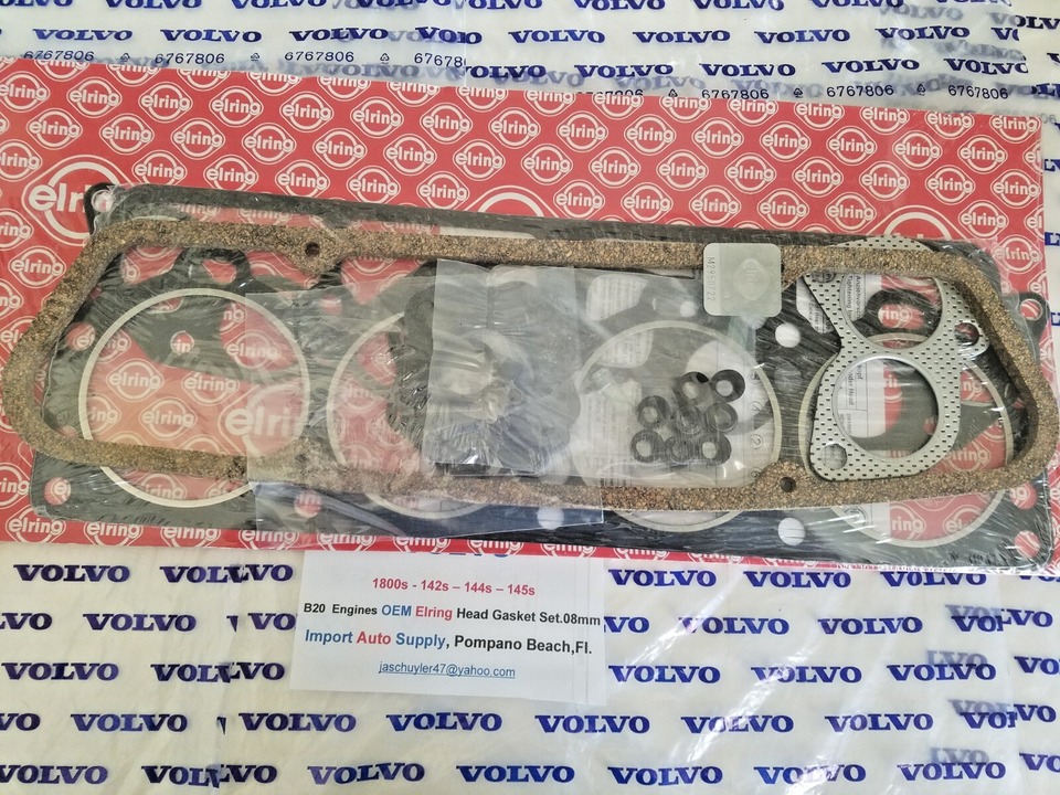 Volvo B20 Eng. Head Gasket Set for Engines 1800's, 142S ,144S ,145S & F ...