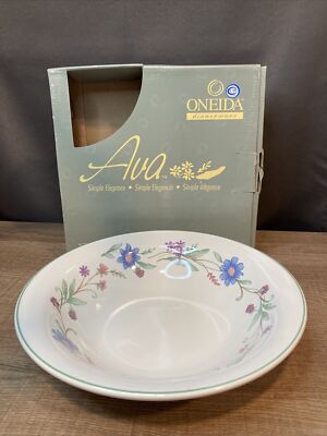 Oneida Ava 9” Round Serving Dish Vegetable Bowl Retired | eBay
