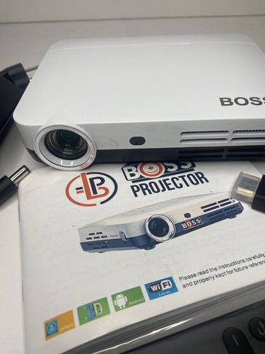 Boss S7 4K Projector – 7000 Lumens, 3D Android Smart Projector ...