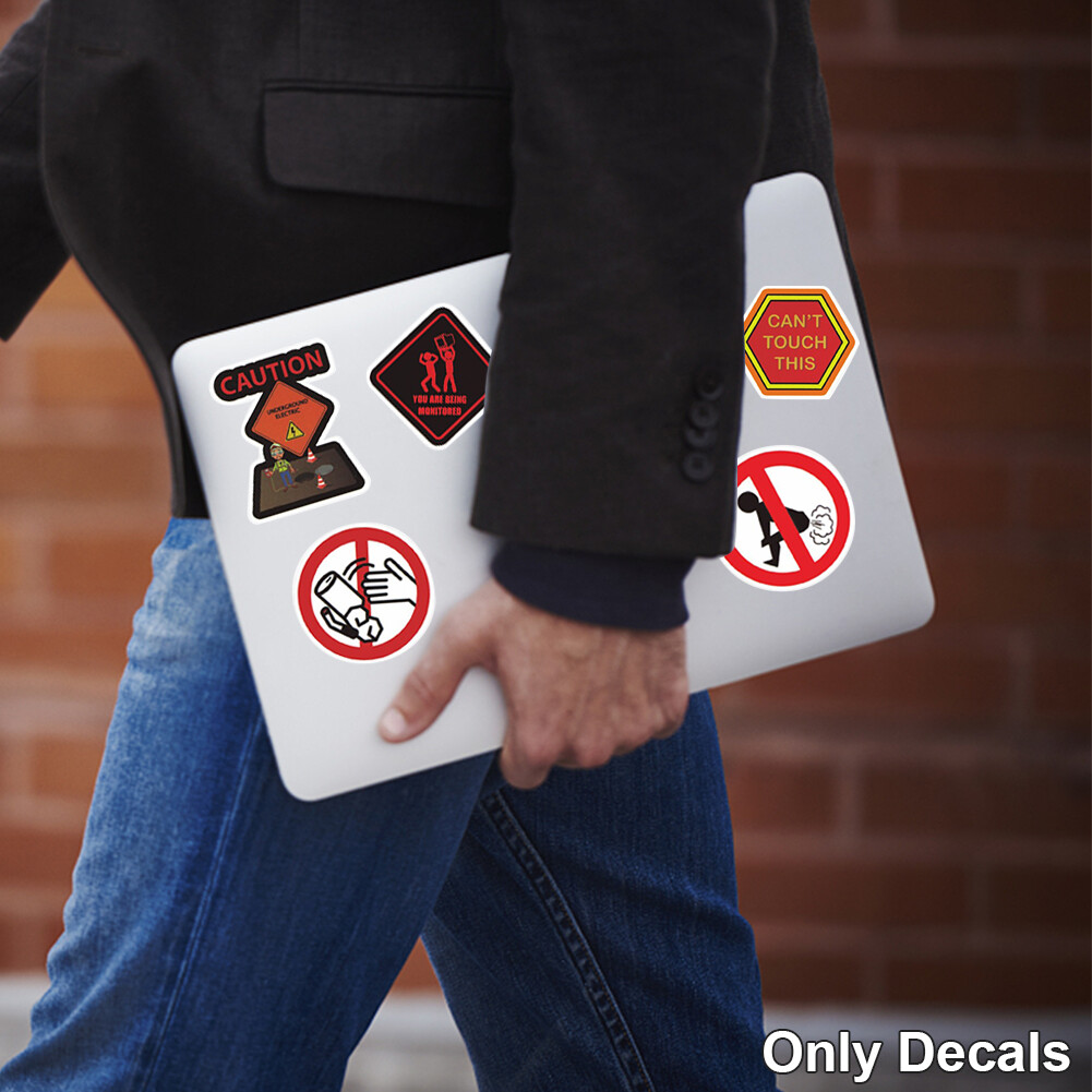 Skateboard Toy Warning Sticker Danger Banning Signs Car For Laptop ...