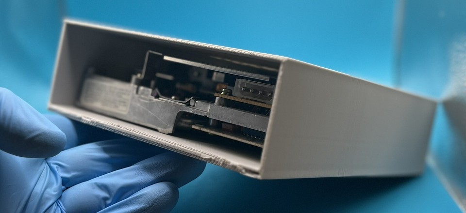 3D printed 5.25 floppy disk drive sleeve / use with greaseweazle | eBay