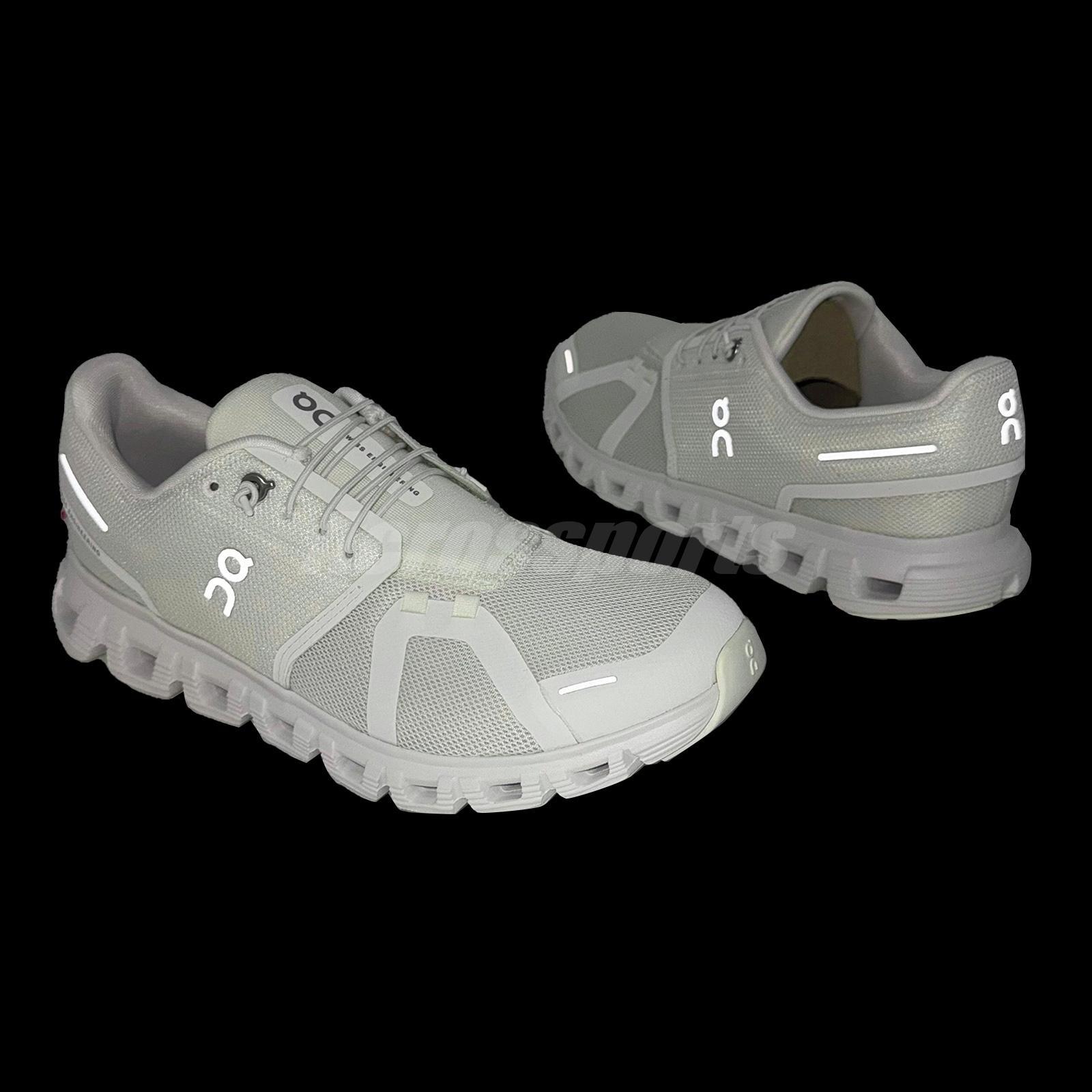 On Running Cloud 6 White Men Reflective Road Running Jogging Shoes ...