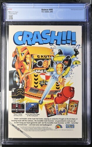 Batman #495 CGC 9.8; Kelley Jones Cover, Doug Moench, Jim Aparo, Bob ...