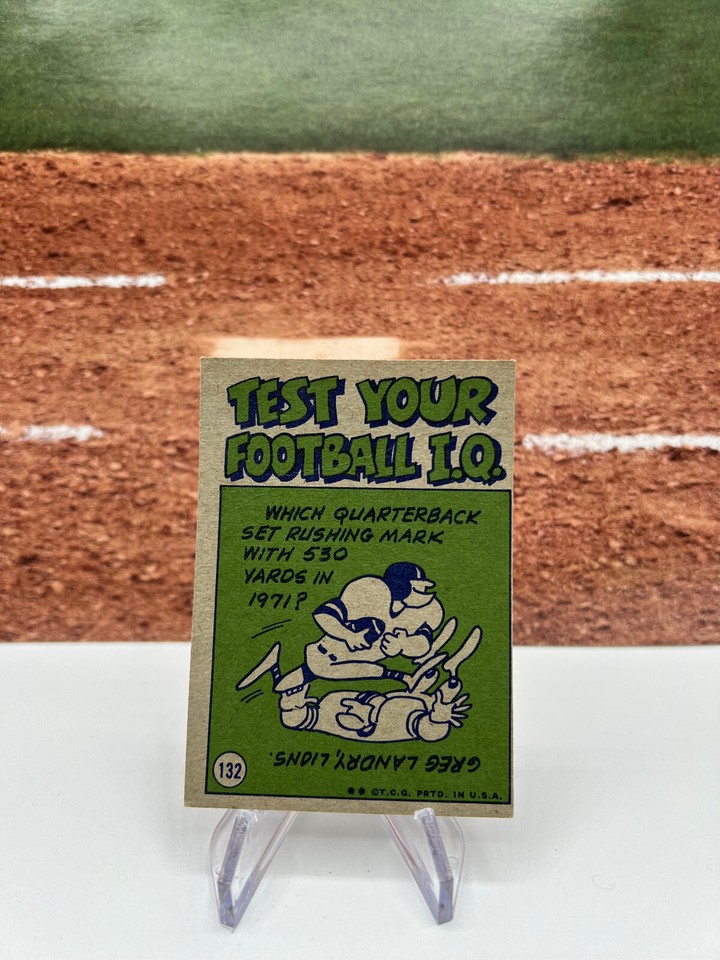 1972 TOPPS PRO ACTION # 132 BOB GRIESE , MIAMI DOLPHINS | eBay